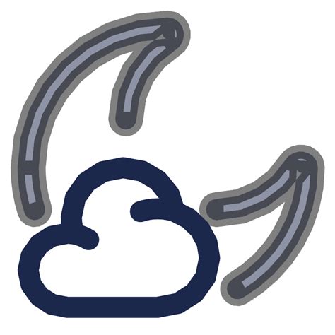 Cloudy Moon Vector Svg Icon Svg Repo