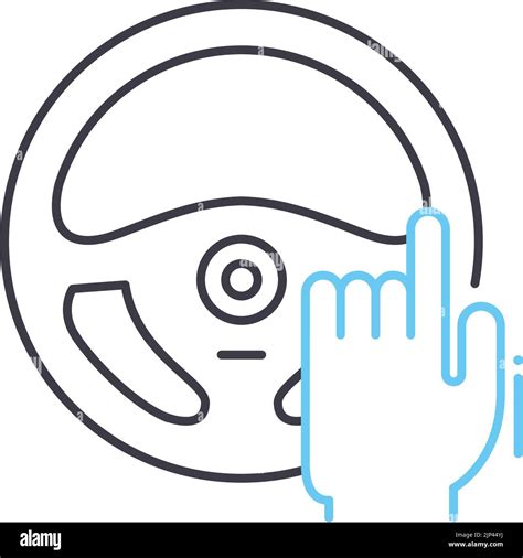 Autopilot Line Icon Outline Symbol Vector Illustration Concept Sign Stock Vector Image And Art
