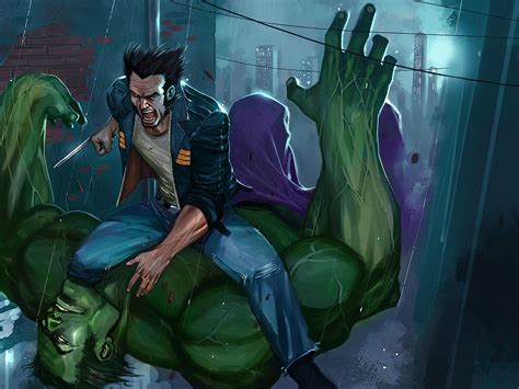 Wolverine X Hulk By El Gallo 1000x750 R CityPorn