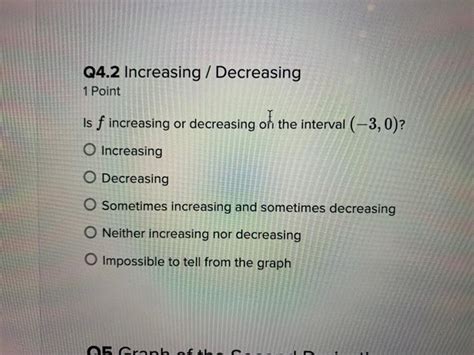 solved 3 q4 graph of the first derivative 2 points the graph