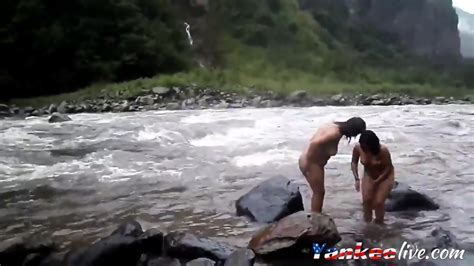 Two Indian Mature Womens Bathing In River Naked Eporner