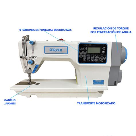 maquina plana electrÓnica inteligente trabajo pesado servex sc a6h