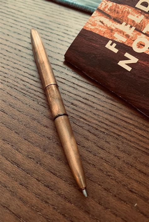 Raw Brass Space Pen Starting To Pick Up A Nice Patina Rpens