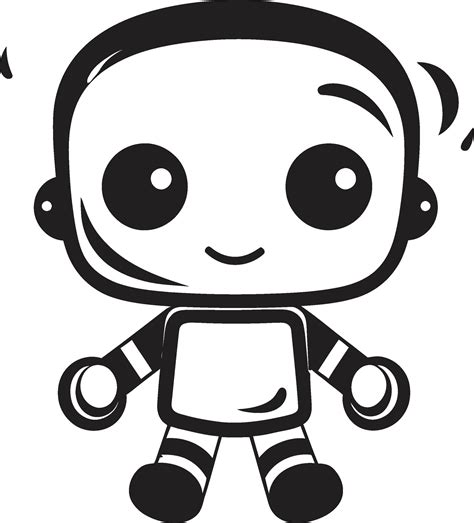 Nano Nudge Crest Compact Robot Logo For Digital Assistance Byte Sized Bot Badge Adorable Robot