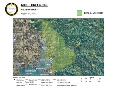 Ridge Creek Fire Get Ready Notification For Residents Coeur Dalene