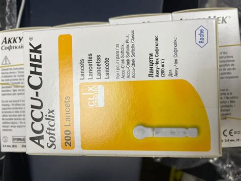 accu chek softclix 羅氏採血針 支 盒 健康及營養食用品 醫療用品和工具 Carousell