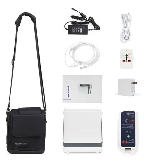 Portable Oxygen Concentrator With Real Time O2 Feedback Up To 9 Hours With 2 Batteries For