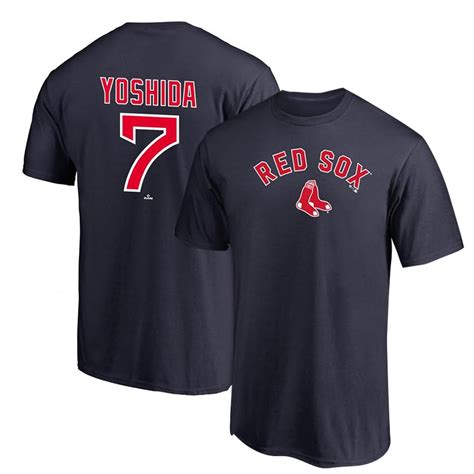 【楽天市場】mlb 吉田正尚 レッドソックス Tシャツ ネーム＆ナンバーtシャツ Fanatics Jp ネイビー：mlbnbaグッズ