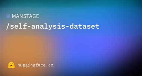 Manstageself Analysis Dataset · Hugging Face