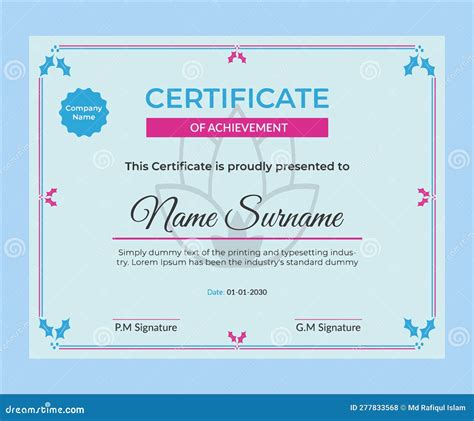 Modern Sertificate Of Appreciation Template With Geometric Style