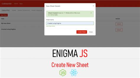 qlik sense enigma js example create sheet react js client