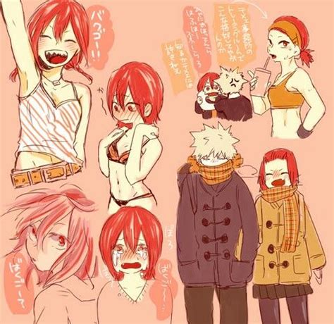 Bakug Kirishima Genderbend Kirishima My Hero Academia Hero Academia Characters My Hero