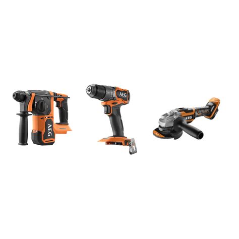 Pack 3 Outils 18v Visseuse Meuleuse Perfo Sds 2 Batt 40 Ah