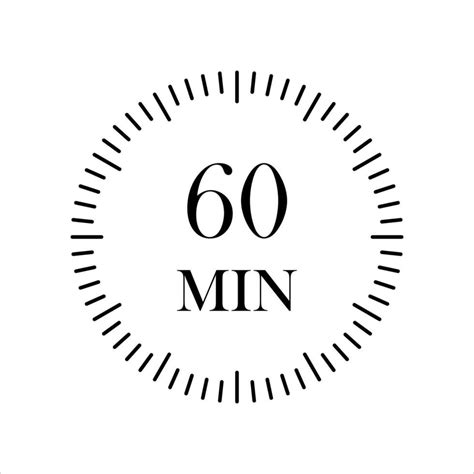 60 Minutes Timers Clocks Timer 60 Min Icon 25752045 Vector Art At
