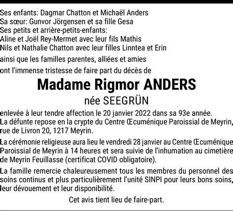 Rigmor Anders Seegrün Hommages