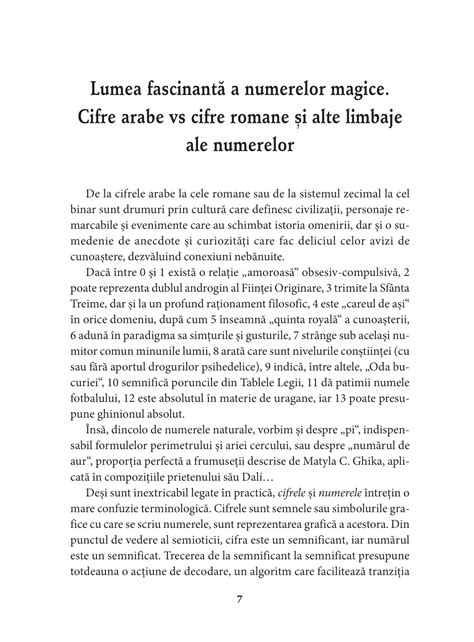Istoria Si Semnificatia Numerelor Dan Silviu Boerescu