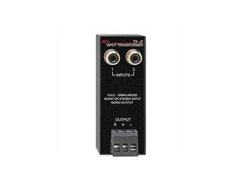 Rdl Stereo Unbalanced Input Transformer