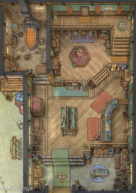 Blacksmith Shop [24x17] Darkest Maps In 2024 Fantasy World Map Dnd
