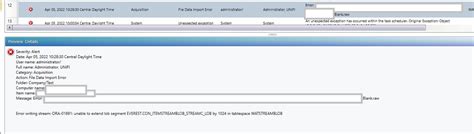 In Unifi Get An Error Writing Stream When Trying To Import Masslynx Data Wkb231010 Waters