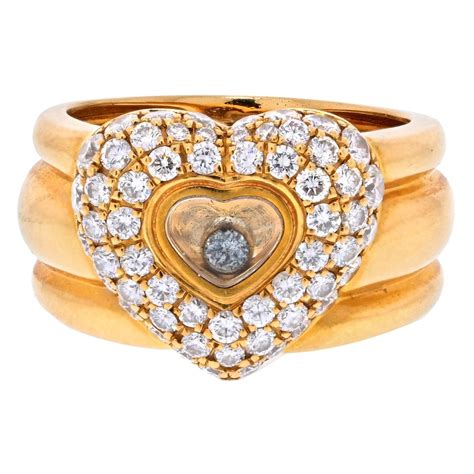 Chopard Five Floating Diamond And Onyx Gents Ring For Sale At 1stdibs