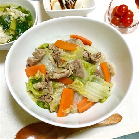 めんつゆで楽ちん！豚肉と白菜人参だけ中華丼♡ レシピ・作り方 By Kuuuma 楽天レシピ