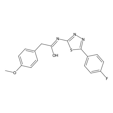 Buy N 5 4 Fluorophenyl 1 3 4 Thiadiazol 2 Yl 2 4 Methoxyphenyl Acetamide 391863 14 2