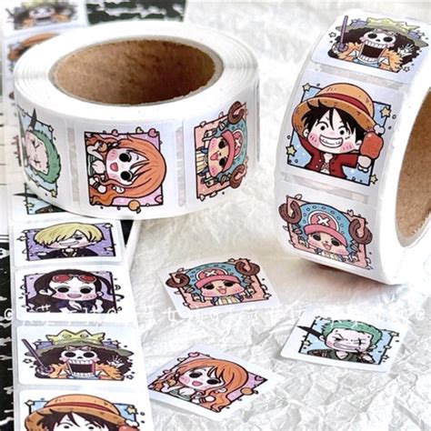 Jual Stiker Anime One Piece Luffy Zoro Sticker Animasi Paper Craft Lucu