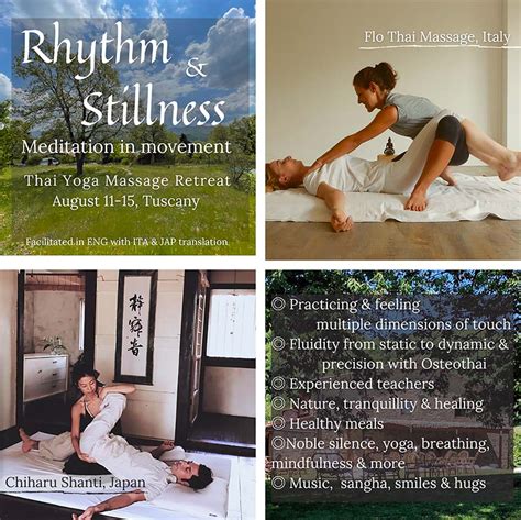 Thai Yoga Massage Retreat August 2023 Tuscany Flo Thai Massage