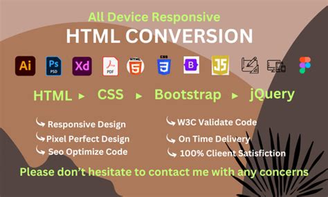 Convert Figma To Htmlxd To Htmlpsd To Htmlcss3 Bootstrap By Codercit