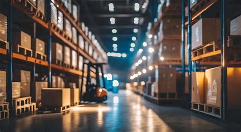 Premium Ai Image Optimal Storage Solutions Warehouse Interior Layout