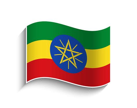 Vector Ethiopia Waving Flag Icon 34805436 Vector Art At Vecteezy