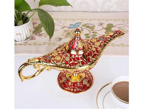 Dubai Souvenir Golden Aladdin Lamp Perfect T