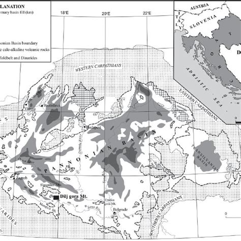 Sketch Map Of The Pannonian Basin System And Its Surroundings B