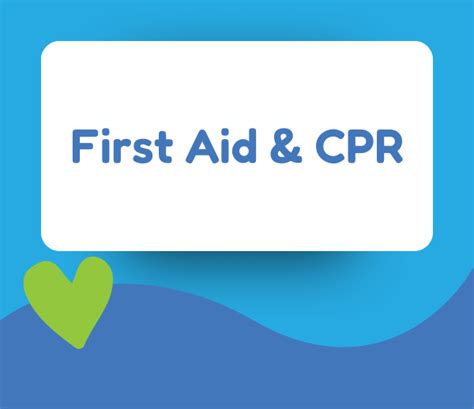 First Aid Cpr Training Entree Early Years Recruitment