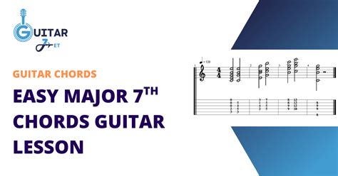 Major 7th Chord Guitar Shapes And Inversions Root Note C Guitarjet