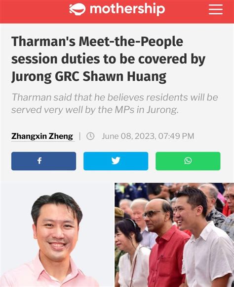 Shawn Huang Will Cover Taman Jurongs Meet The People Sessions The