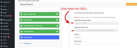 Gmail Post SMTP