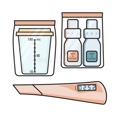 Doping Control Procedure Illustrated Guide Stock Vector Illustration