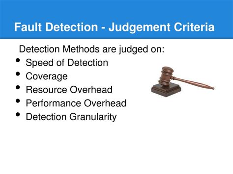 Ppt Survey Of Detection Diagnosis And Fault Tolerance Methods In