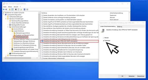 Sichere Windows Anmeldung Per Strg Alt Entf Bei Windows Per Gpo