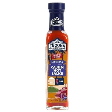 สินค้านำเข้า ♦ X 2 Encona Louisiana Cajun Hot Sauce 142ml ซอสพริกเค