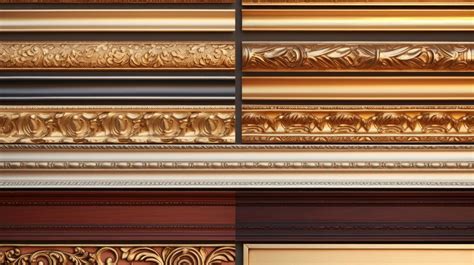 Premium Photo Assorted Decorative Moulding Types For Interior Design