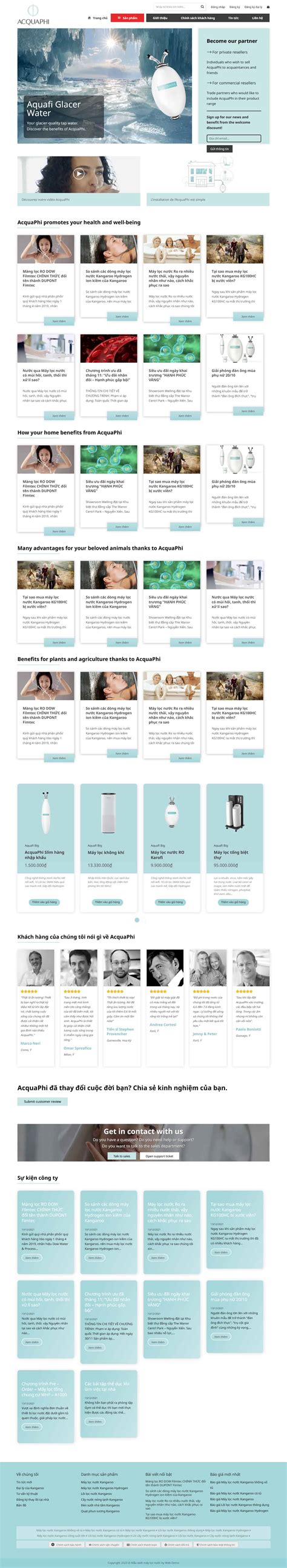 Theme Wordpress Bán Máy Lọc Nước 4 Hi Tech Coder