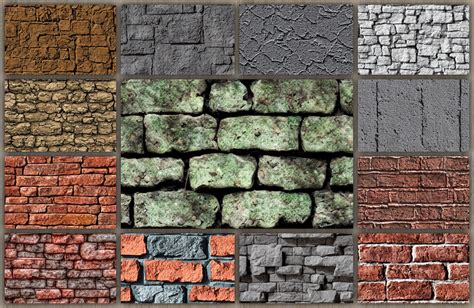Artstation Texture Pack 3 Walls Game Assets