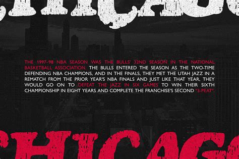 1997 98 Chicago Bulls The Last Dance Branding 2 Images Behance