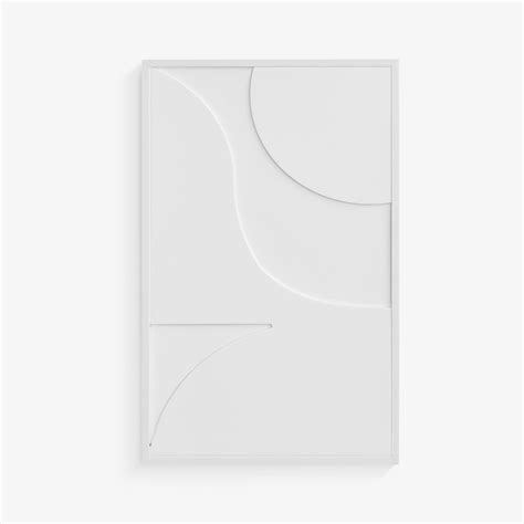 Senxi תמונת תבליט במסגרת לבנה Kuala