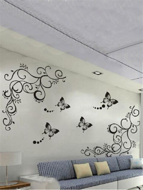Flower Butterfly Wall Decal Artofit