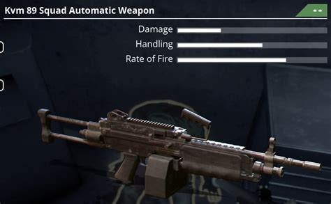 Kvm 89 Squad Automatic Weapon Generation Zero Wiki Fandom
