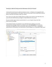 Setting Up Web Site With IIS On Windows Server Course Hero