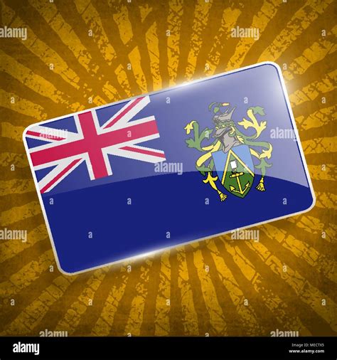 Flag Of Pitcairn Islands With Old Texture Vector Illustration Stock Vector Image Art Alamy